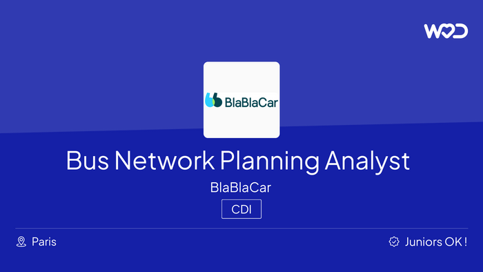 Bus Network Planning Analyst - IT job