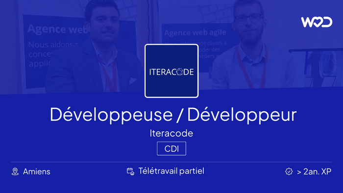 Développeuse / Développeur Web PHP - Iteracode - Emploi IT