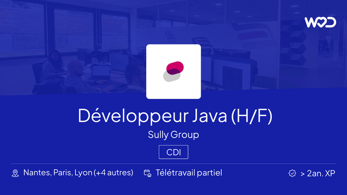Développeur Java (H/F) - IT job