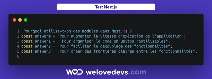 Explain why modules are used in Nest.js