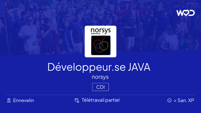 Développeur.se JAVA - norsys - IT job