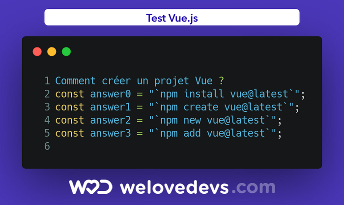 Create a Vue project