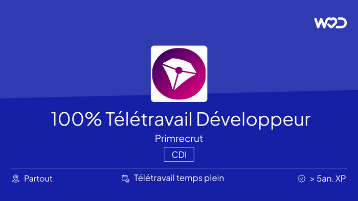 100% Télétravail Possible-63/80K€-Lead Développeur Front-end React ... 100% Télétravail Possible-63/80K€-Lead Développeur Front-end React ...