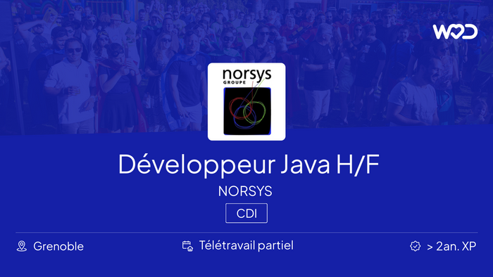 Développeur Java H/F - norsys - IT job