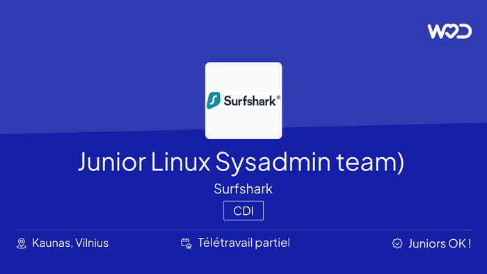 Junior Linux Sysadmin (Content Accessibility team) - Emploi IT