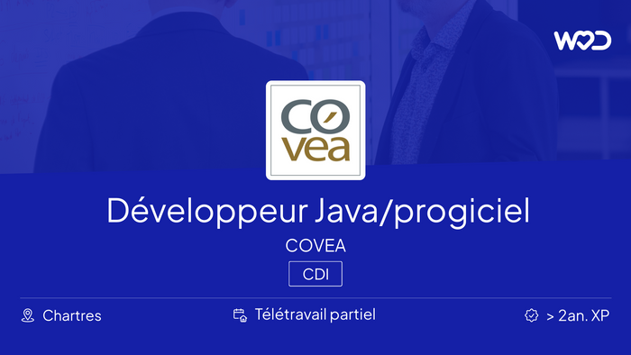 Développeur Java/progiciel F/H - COVEA - IT job