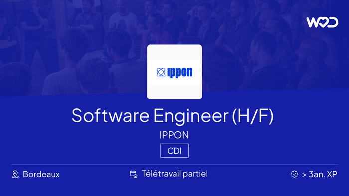 Software Engineer (H/F) - IPPON - IT job