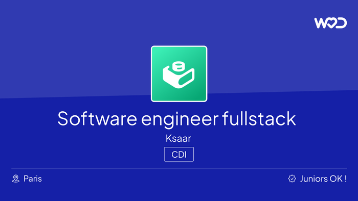 Software engineer fullstack (ts) - IT job