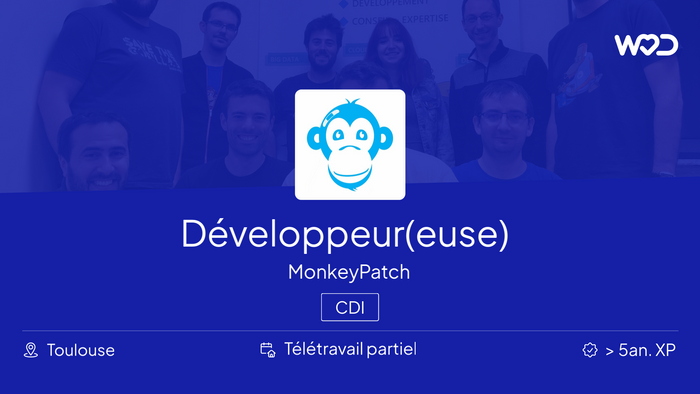 Développeur(euse) DevOps/Cloud expérimenté(e) - MonkeyPatch - Emploi IT