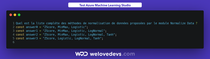 List of data normalization methods offered by the Normalize