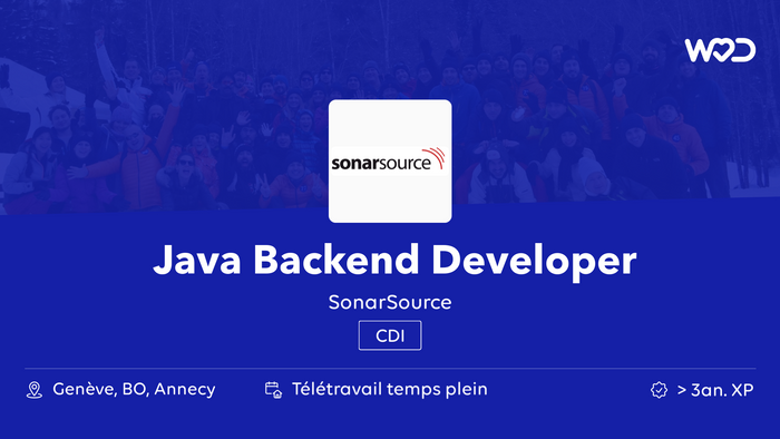 Java Backend Developer - SonarSource - IT job