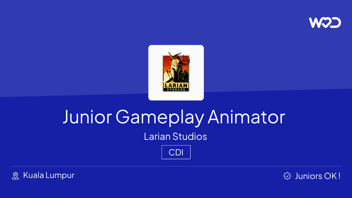 Junior Gameplay Animator - IT job