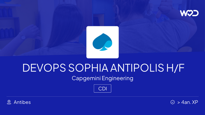 DEVOPS SOPHIA ANTIPOLIS H/F - Capgemini Engineering - IT job