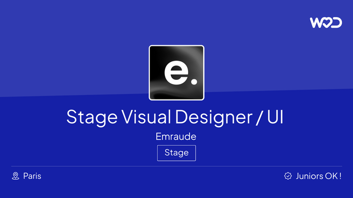 Stage Visual Designer / UI Design - IT job