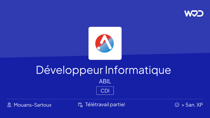 Développeur Informatique Industriel SCADA - ABIL - IT job