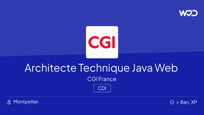 Architecte Technique Java Web F/H - IT job
