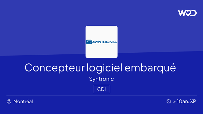 Concepteur logiciel embarqué – communications satellite / Embedded ...