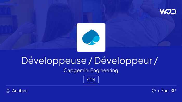 Développeuse / Développeur Java / spring - Mougins - Capgemini Engineering - IT job