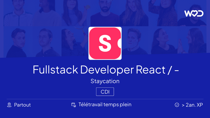 Fullstack Developer React React Native Node Scala Hf 100
