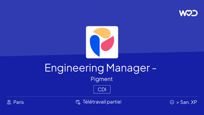 Engineering Manager - Front-end background - Emploi IT