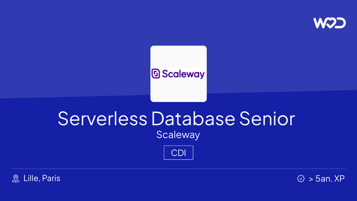 Serverless Database Senior Devops Engineer - IT job