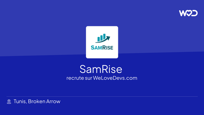 Developer at SamRise - jobs and salaries | WeLoveDevs