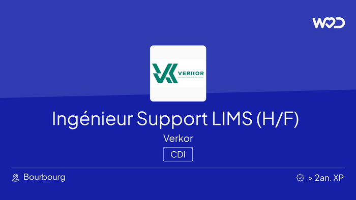 Ingénieur Support LIMS (H/F) - IT job