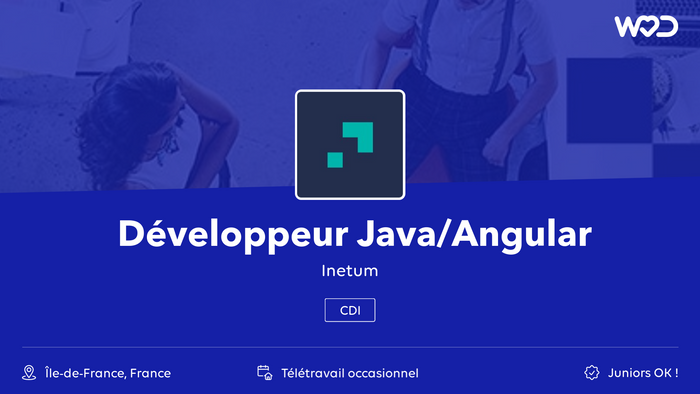 Développeur Java/Angular - Inetum - Emploi IT