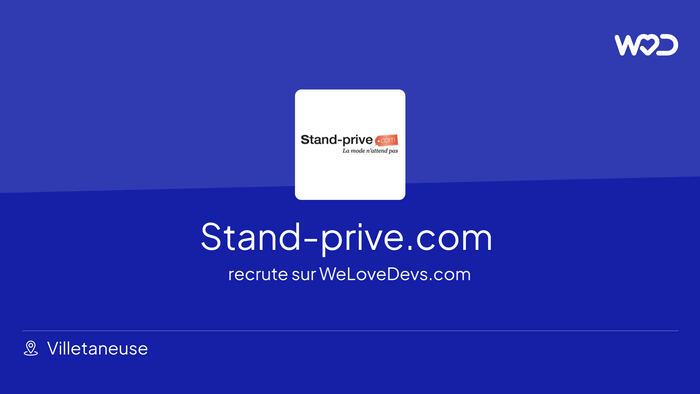 Developer at Stand-prive.com - jobs and salaries | WeLoveDevs