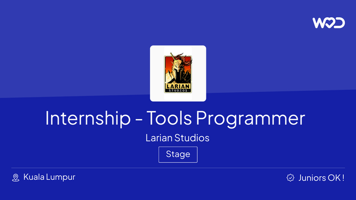 Internship - Tools Programmer - IT job