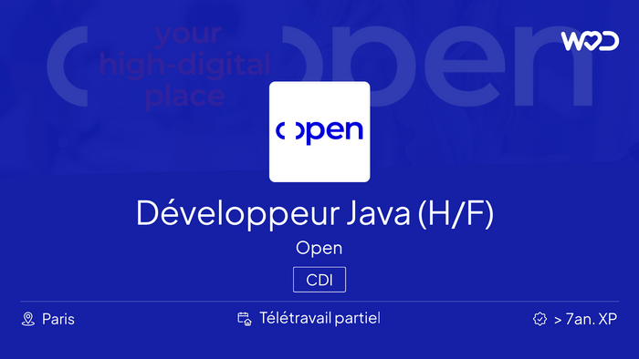 Développeur Java (H/F) - Open - IT job
