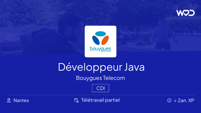 Développeur Java - Bouygues Telecom - IT job