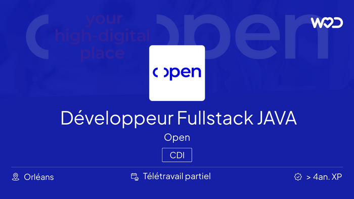 Développeur Fullstack Java Angular Springboot Hf Open It Job 