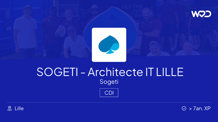 SOGETI - Architecte IT LILLE H/F - Sogeti - Emploi IT