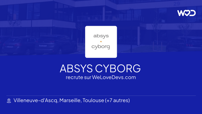 Developer at ABSYS CYBORG - jobs and salaries | WeLoveDevs
