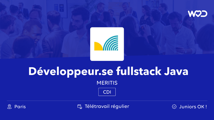 Développeur.se fullstack Java (F/H) - MERITIS - Emploi IT