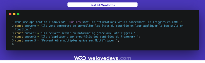 What are triggers in C#?
