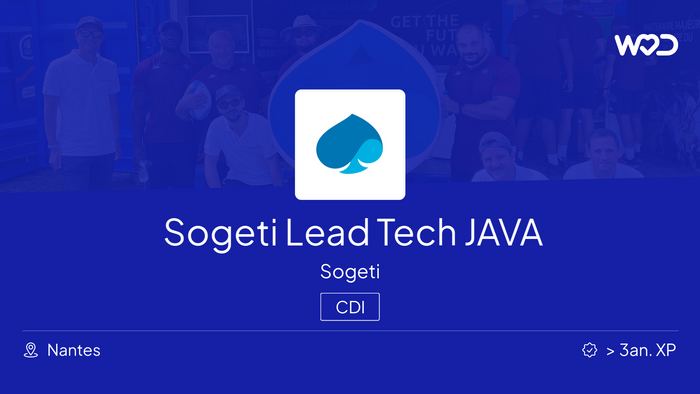 Sogeti Lead Tech JAVA - Sogeti - IT job