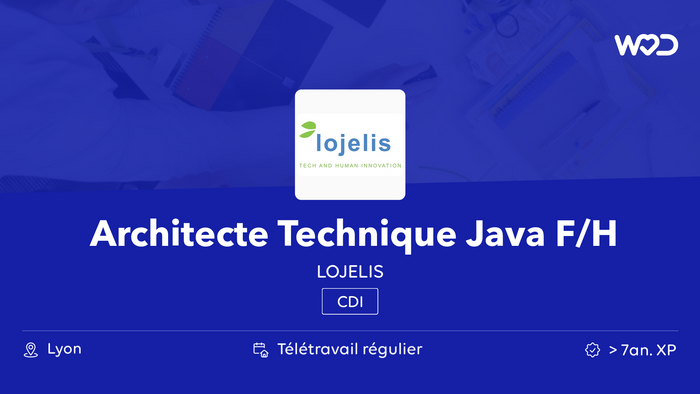 Architecte Technique Java F/H - LOJELIS - IT job
