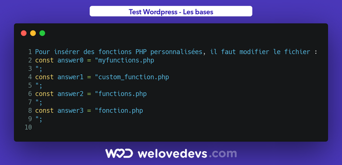 To insert custom PHP functions, you must modify the file: