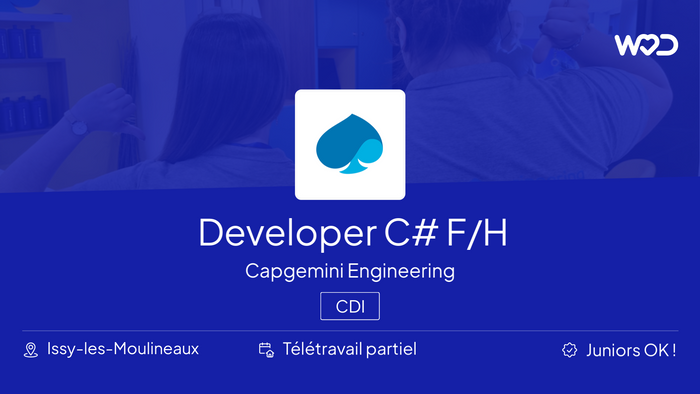 Developer C# F/H - Capgemini Engineering - IT job