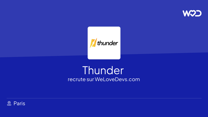 Developer at Thunder - jobs and salaries | WeLoveDevs