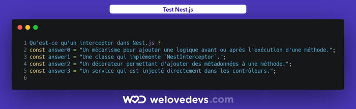 What is an interceptor in Nest.js?