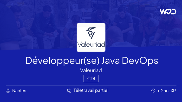 Développeur(se) Java DevOps F/H - Valeuriad - IT job