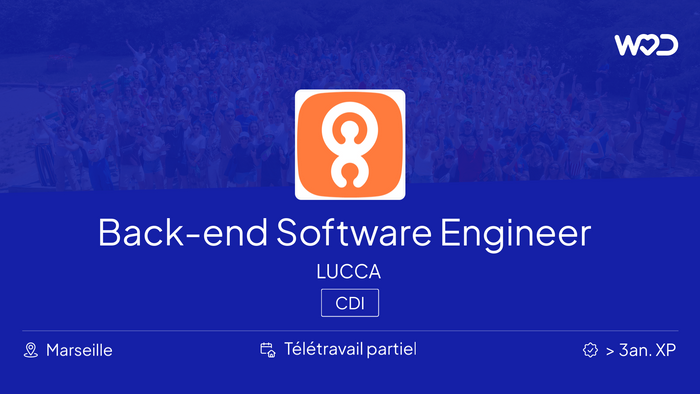 Back-end Software Engineer .NET - LUCCA - IT job