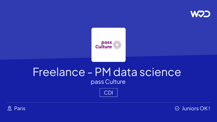 Freelance - PM data science F/H - IT job