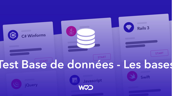 Test technique Base de données - Les bases | QCM & Quiz