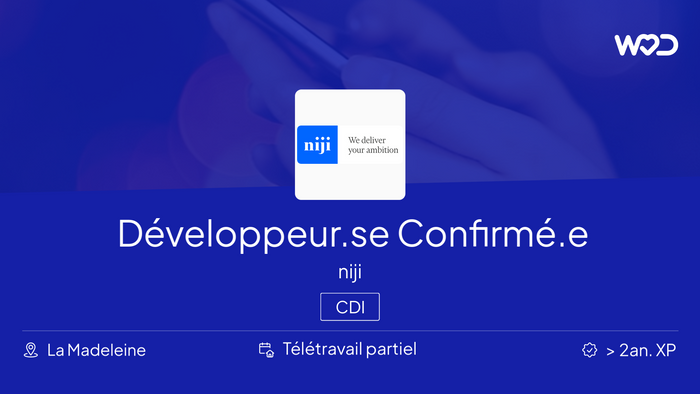 Dé Confirmée Fullstack Javascript Fh Niji It Job