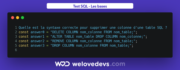 Write the SQL query to delete a column from a table