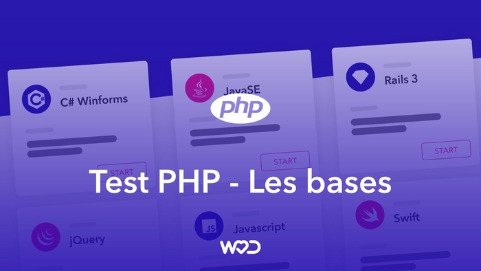 Test technique PHP - Les bases | QCM & Quiz